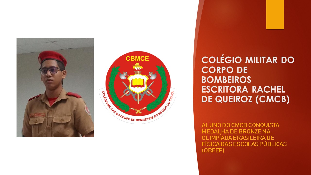 CMCB - Aluno do 3º ano conquista medalha de bronze na OBFEP